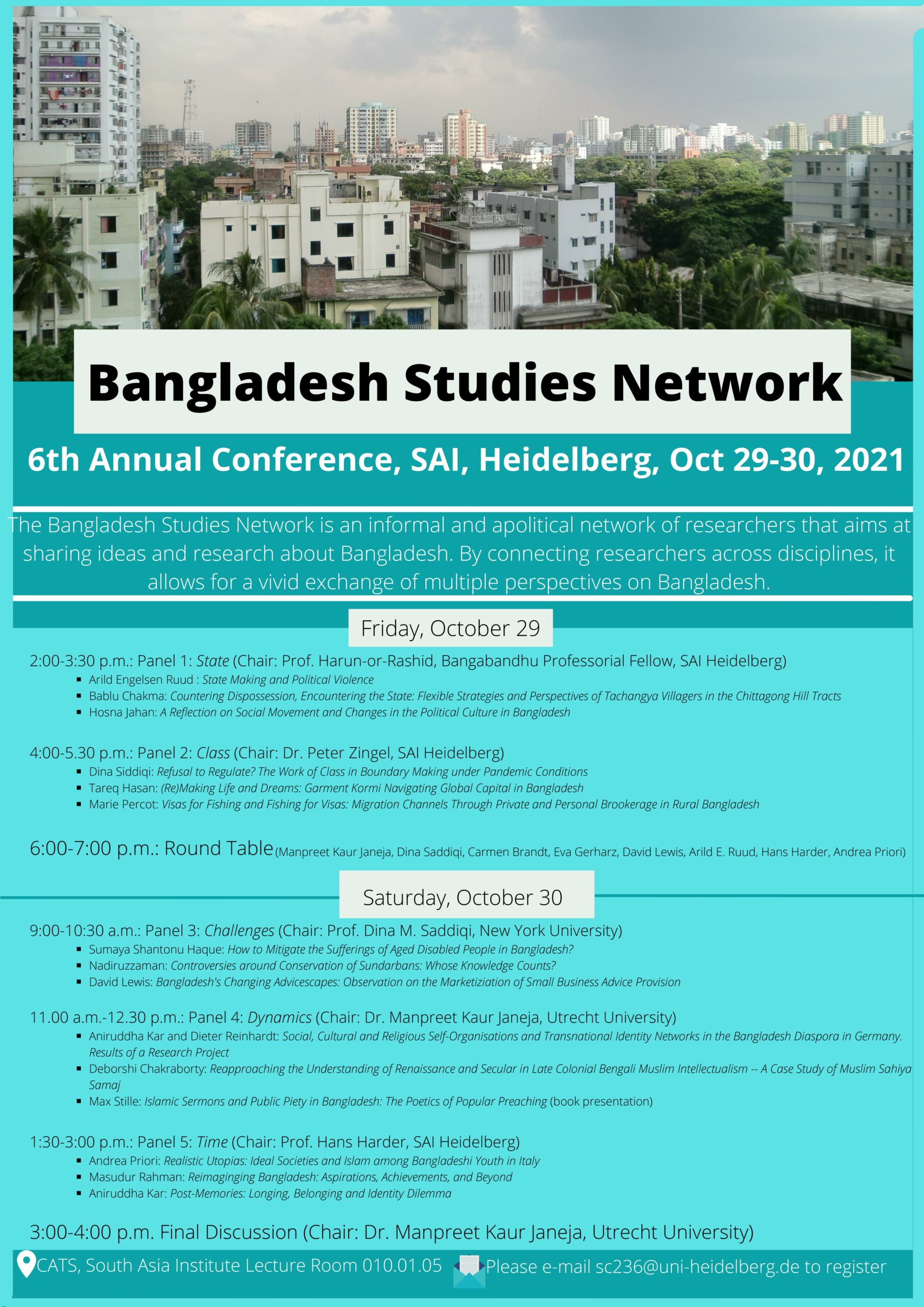Annual conference of the Bangladesh Studies Network – Religious Matters